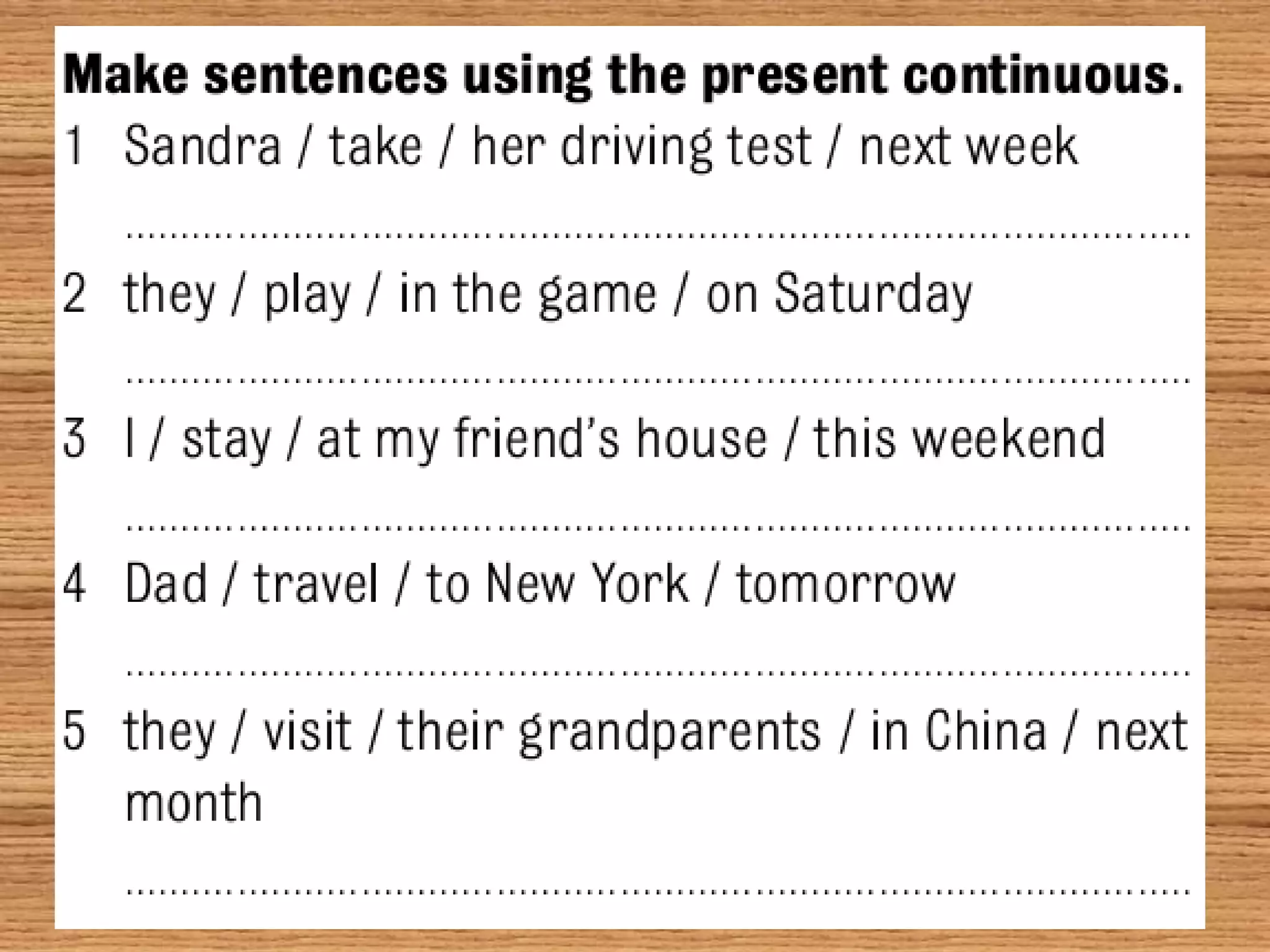 Present continuous future plans | PPTX