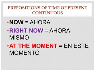 PRESENT CONTINUOUS | PPTX
