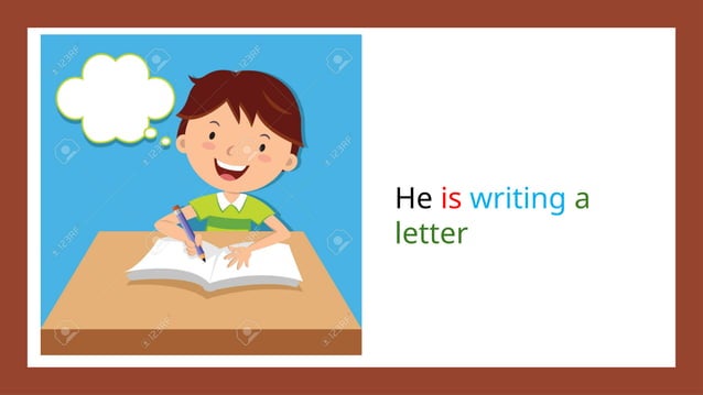 present continuous activity for english kids class | PPTX