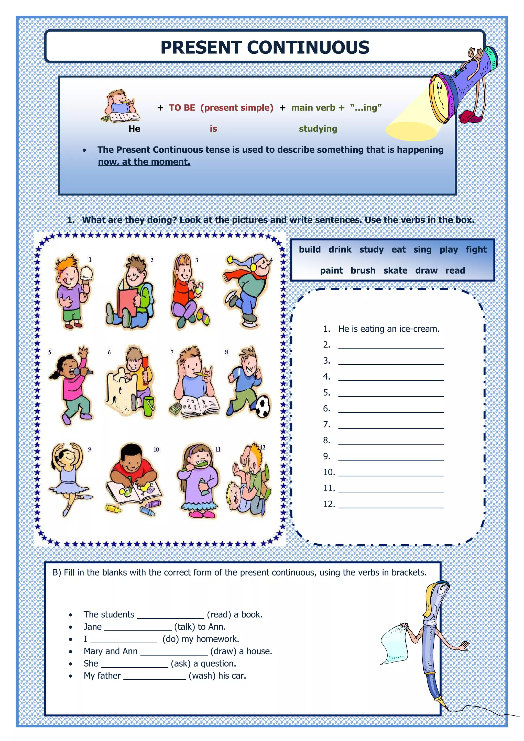 Present continuous completo | PDF