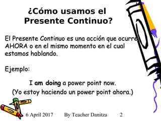 Present continuous for little kids | PPT