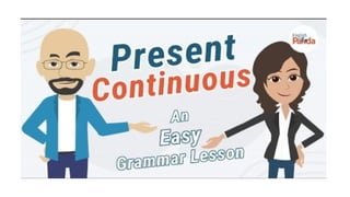PRESENT CONTINUOUS FOR THE FUTURE (elementary level) | PPTX