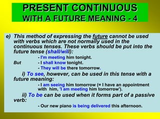 Present Continuous Future | PDF