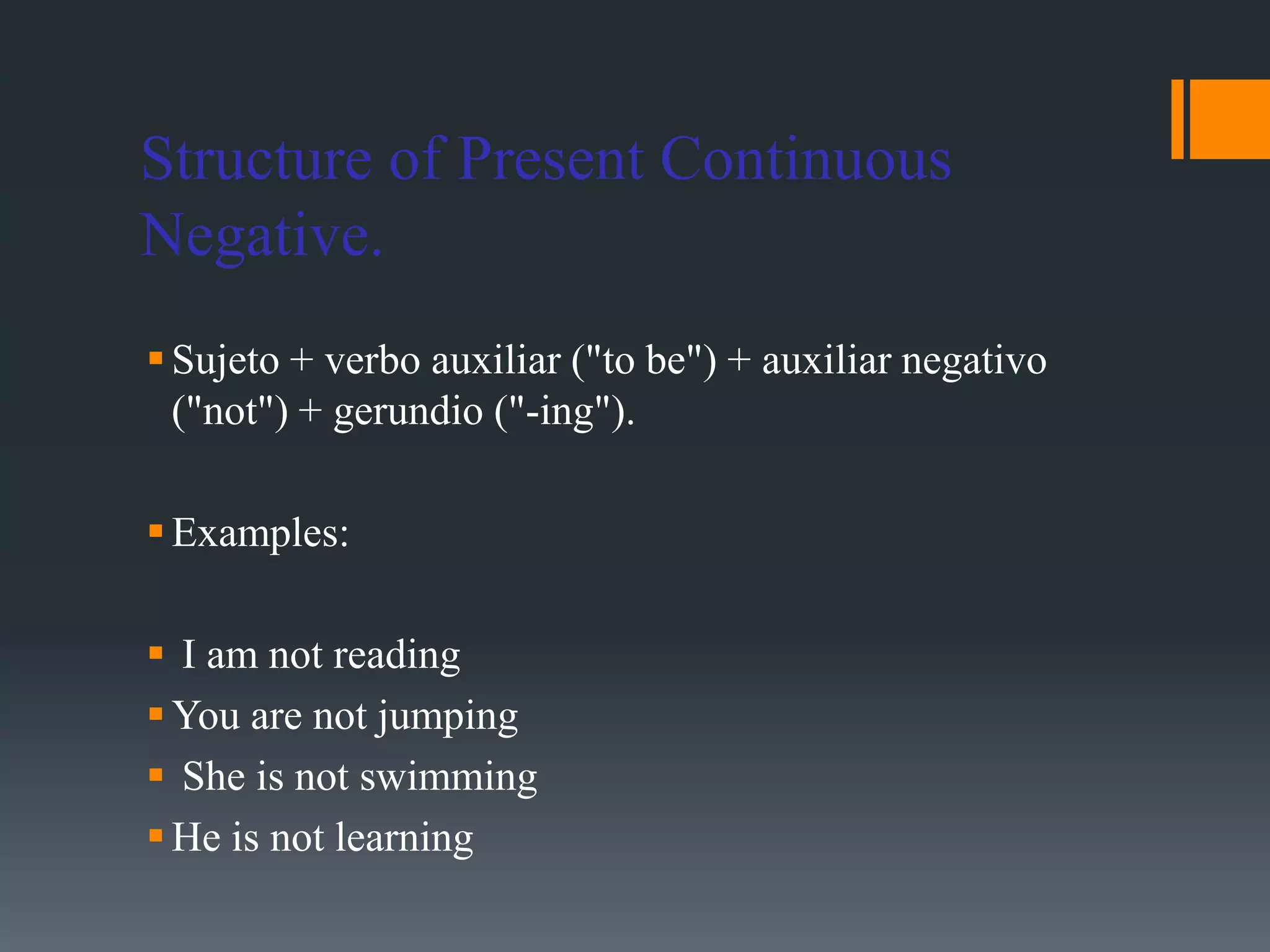 Present continuous gaby | PPTX