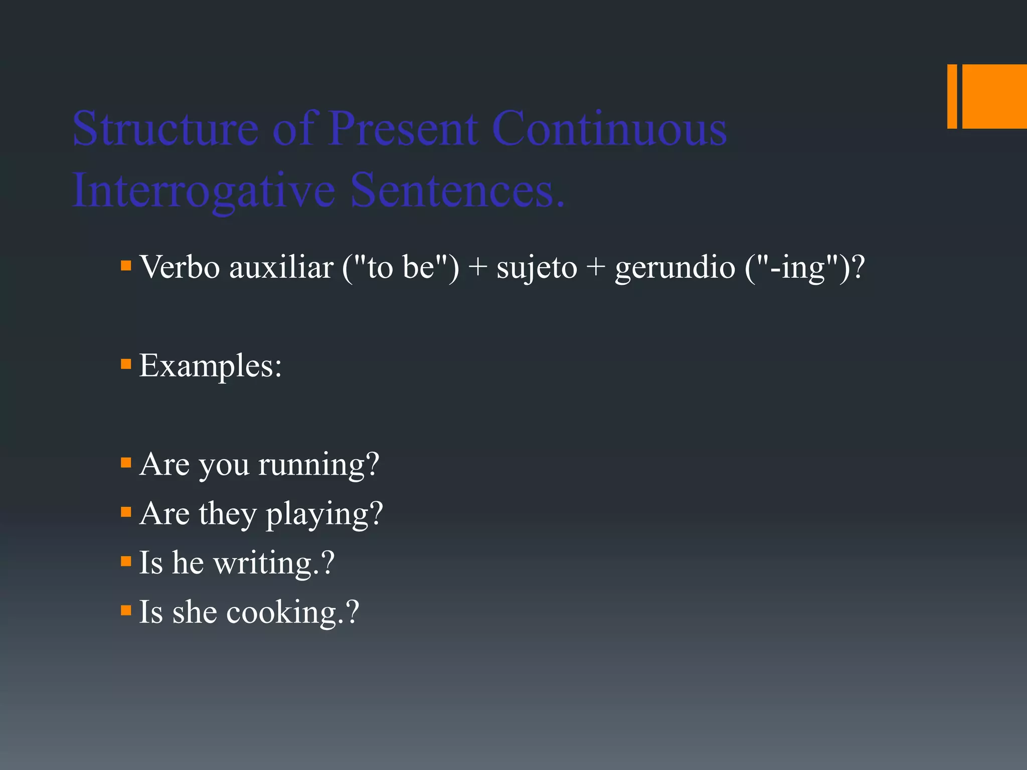 Present continuous gaby | PPTX