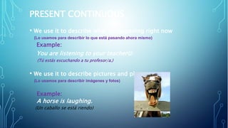 Present continuous pie | PPT