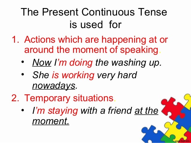 Present continuous ppt