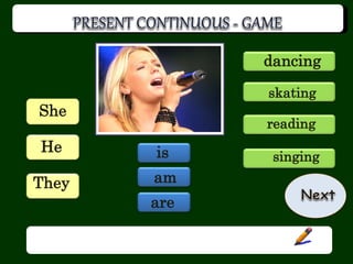 Present Continuous practice game | PPSX