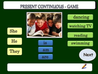 Present Continuous practice game | PPSX