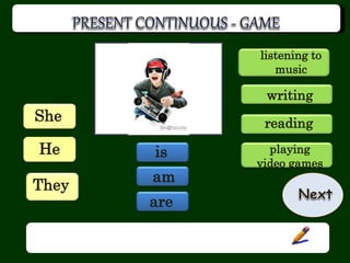 Present Continuous practice game | PPSX