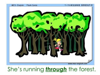 Presentcontinuous+ Prepositions Of Movement | PPT