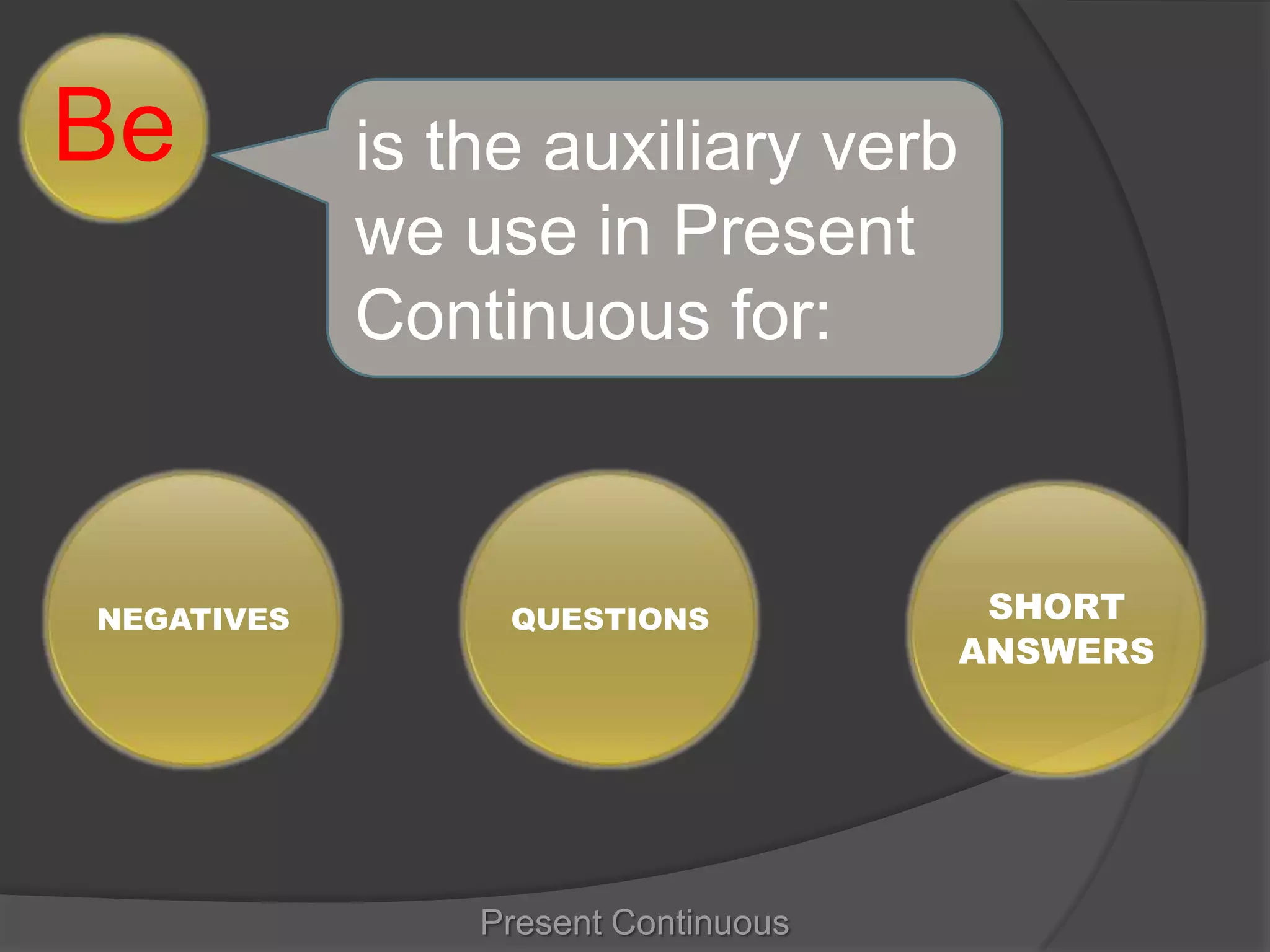 Present Continuous Presentation And Practice | PPTX
