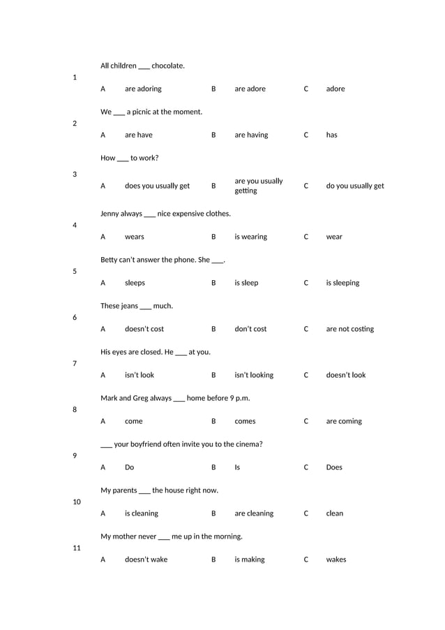 Present Continuous Present Simple taskts.docx