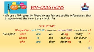 Present continuous question form | PPTX