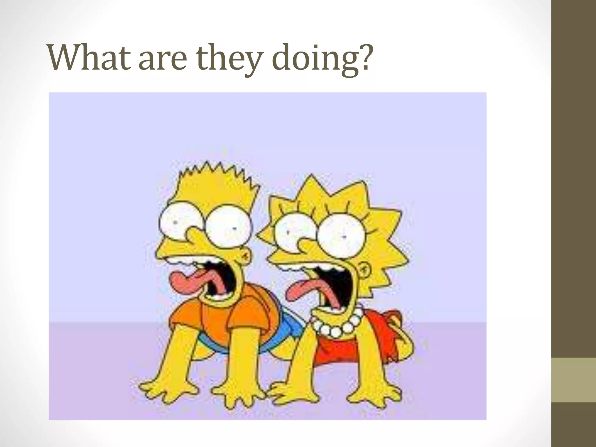 Present continuous simpsons | PPTX