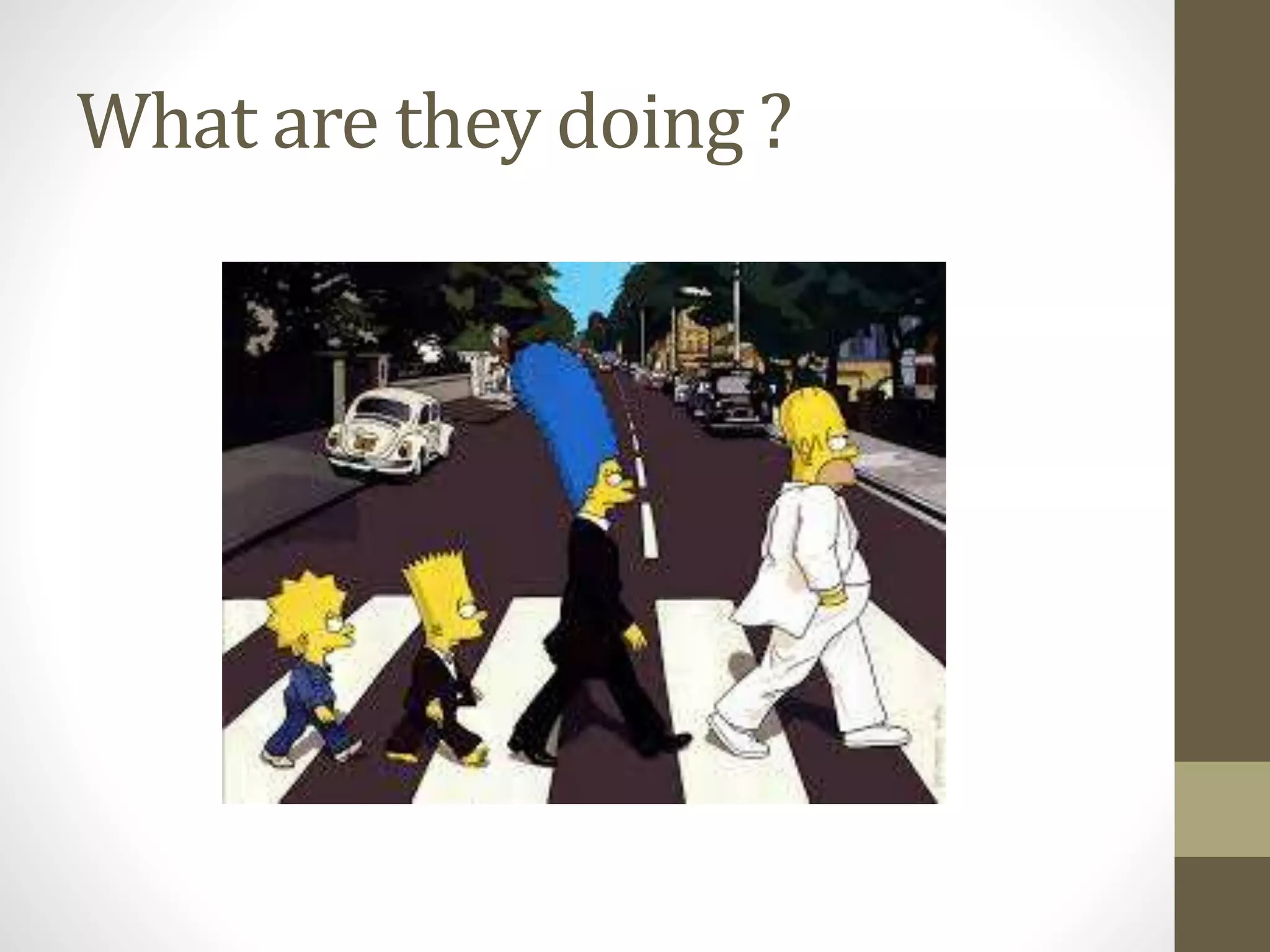 Present continuous simpsons | PPTX