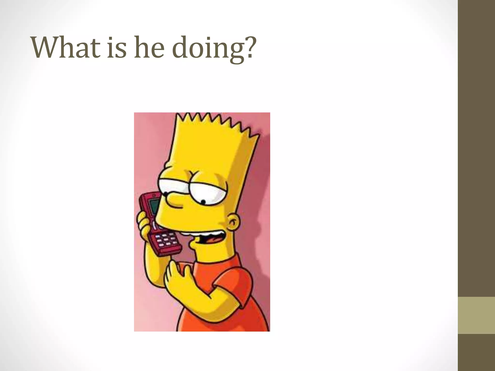 Present continuous simpsons | PPTX