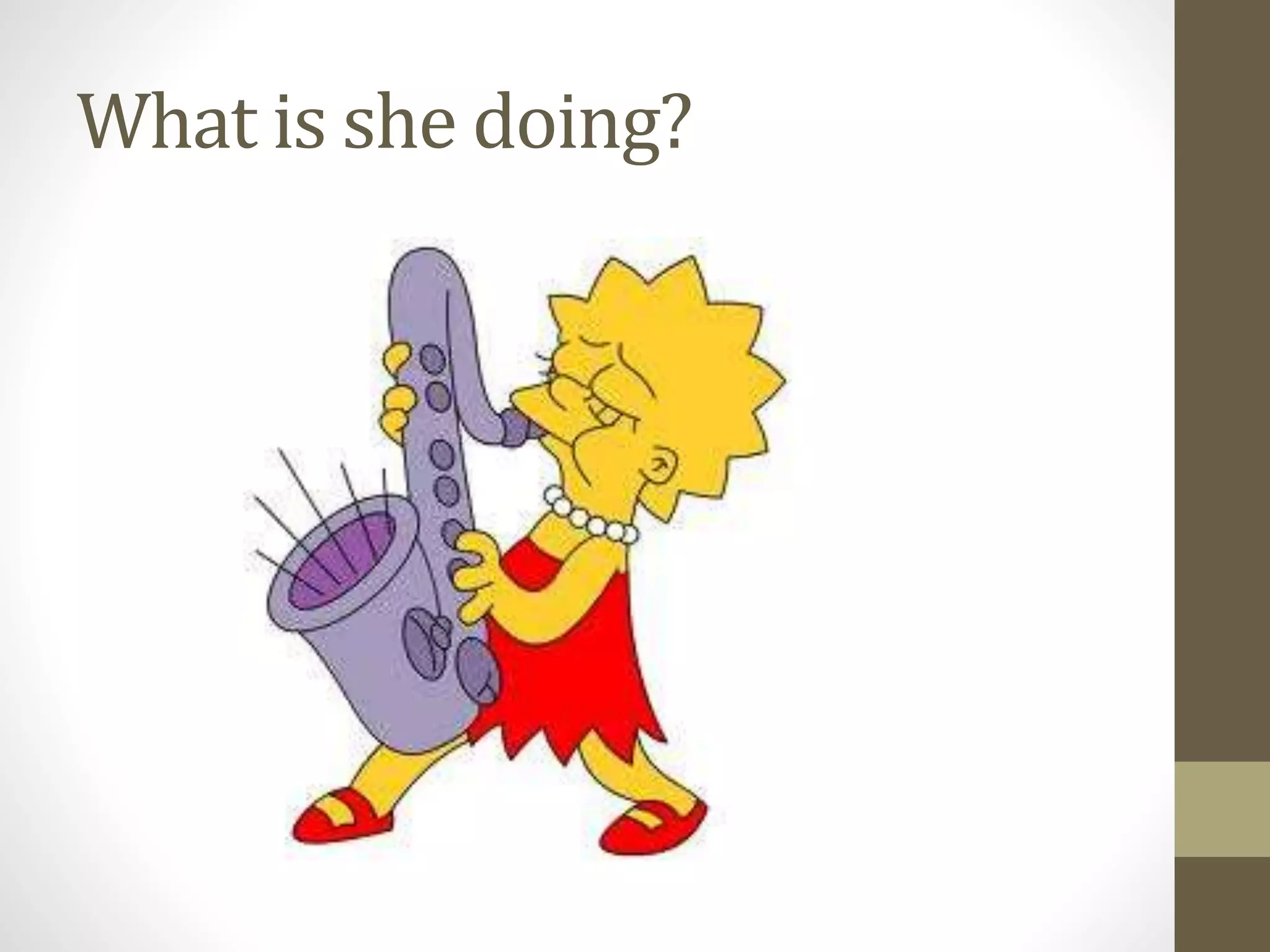 Present continuous simpsons | PPTX