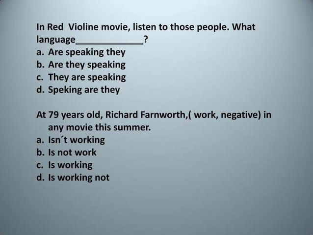 Present continuous tense | PPT