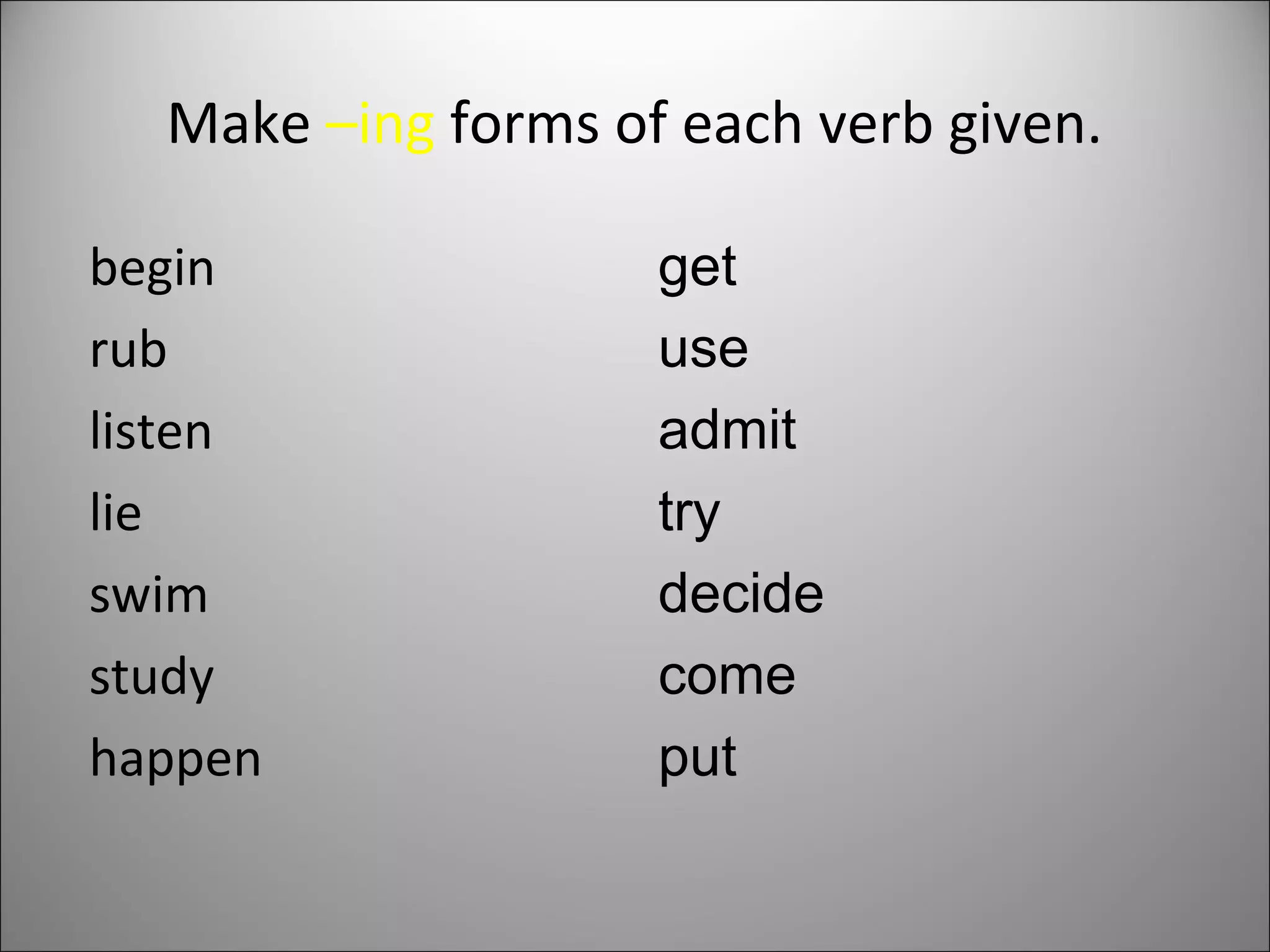 Present Continuous Tense | PPT
