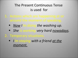 Present Continuous Tense | PPT
