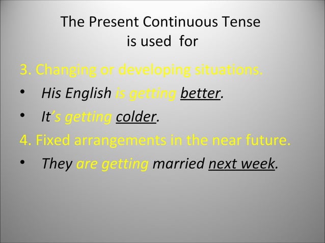 Present Continuous Tense | PPT