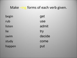 Present Continuous Tense | PPT