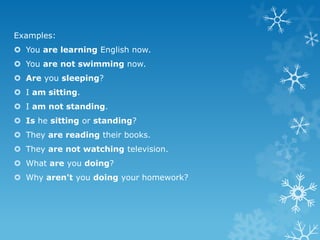 Present continuous tense | PPTX