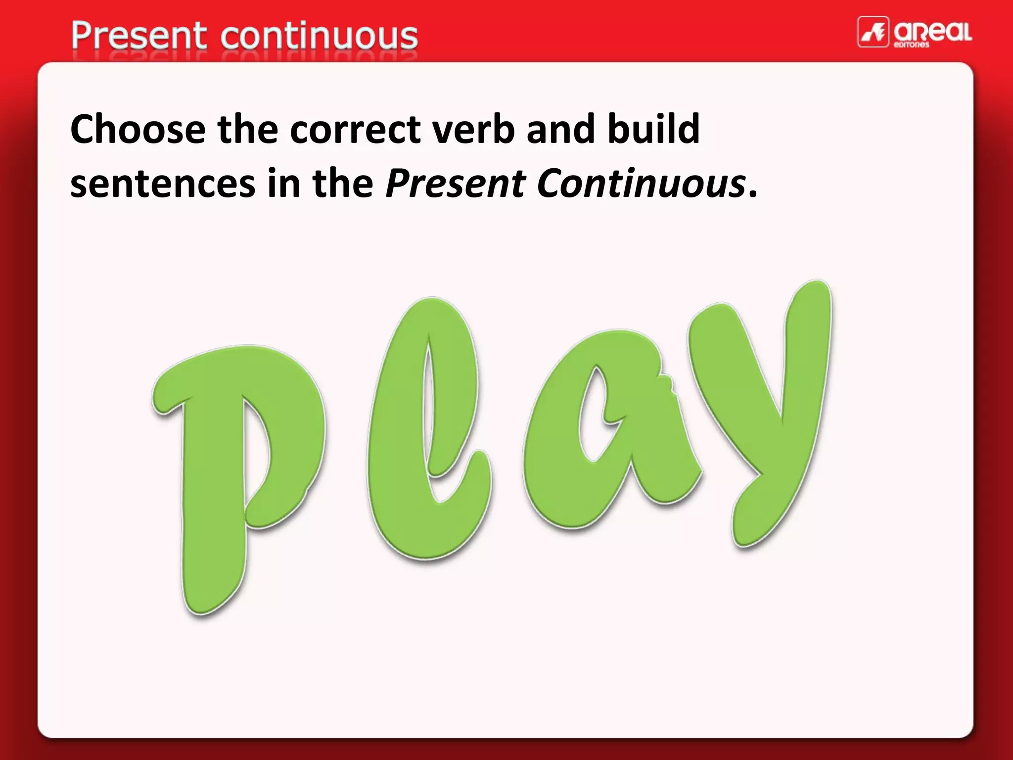 Present continuous tense | PPT