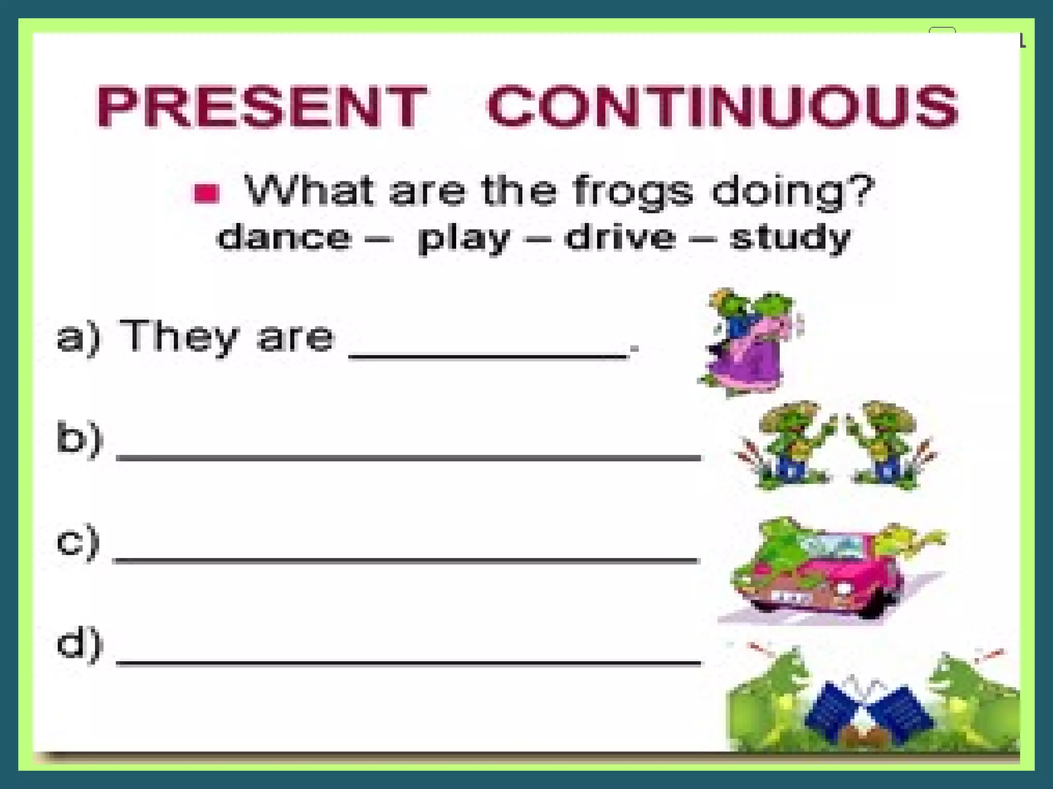 Present continuous tense | PPT