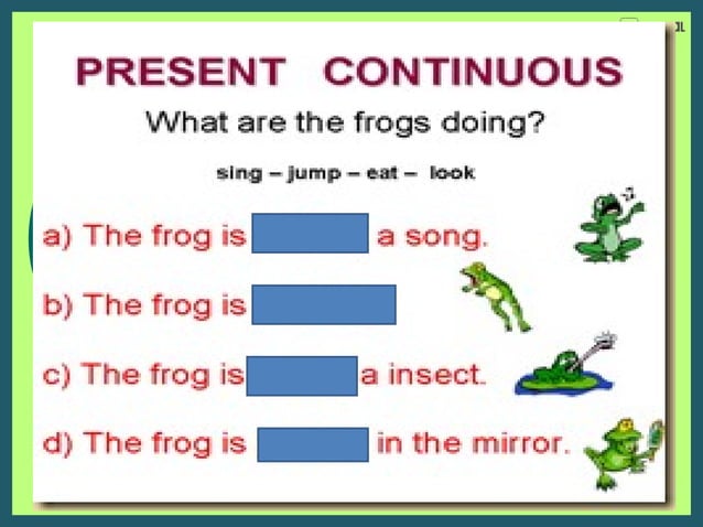 Present continuous tense | PPT