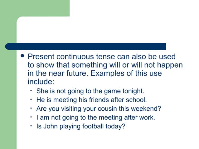 Present Continuous Tense | PPT