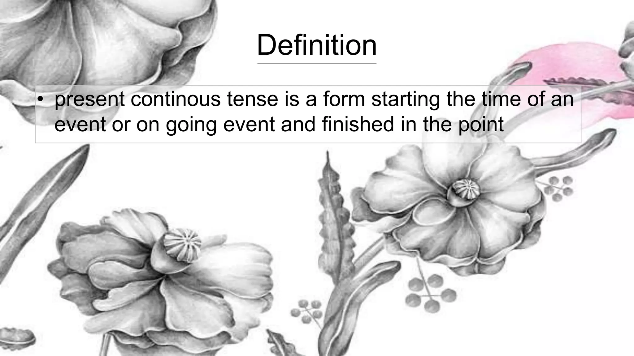 Present continuous tense | PPTX