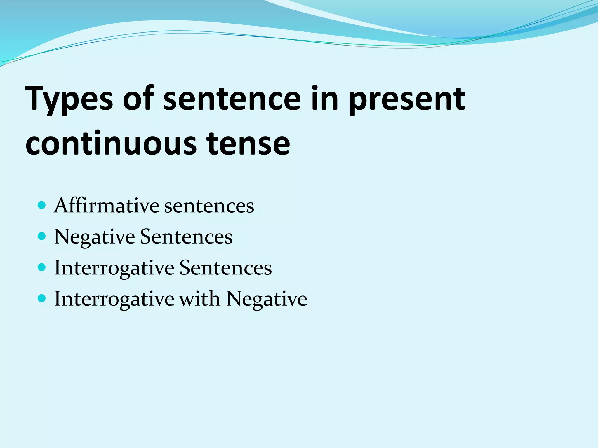 Present continuous tense pptx | PPTX
