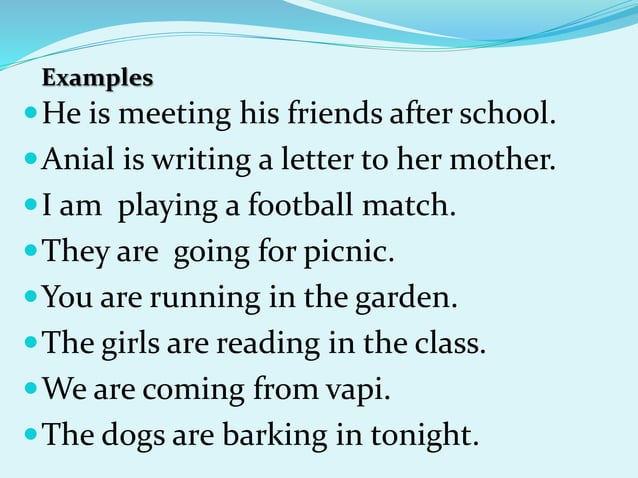 Present continuous tense pptx | PPTX