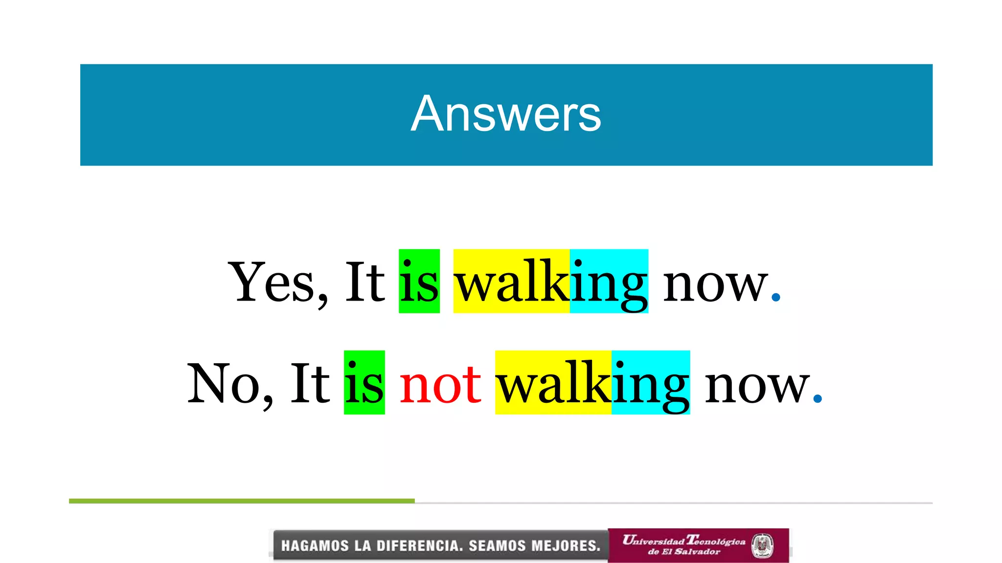 Present continuous tense | PPT