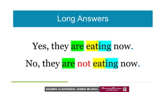 Present continuous tense | PPT