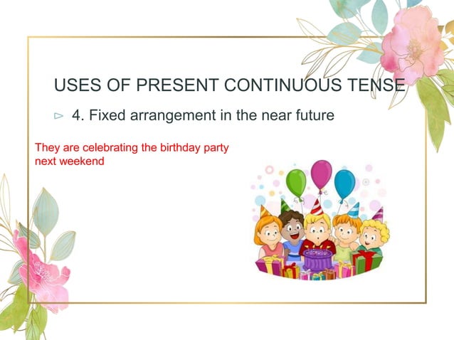 Present continuous tense | PPTX