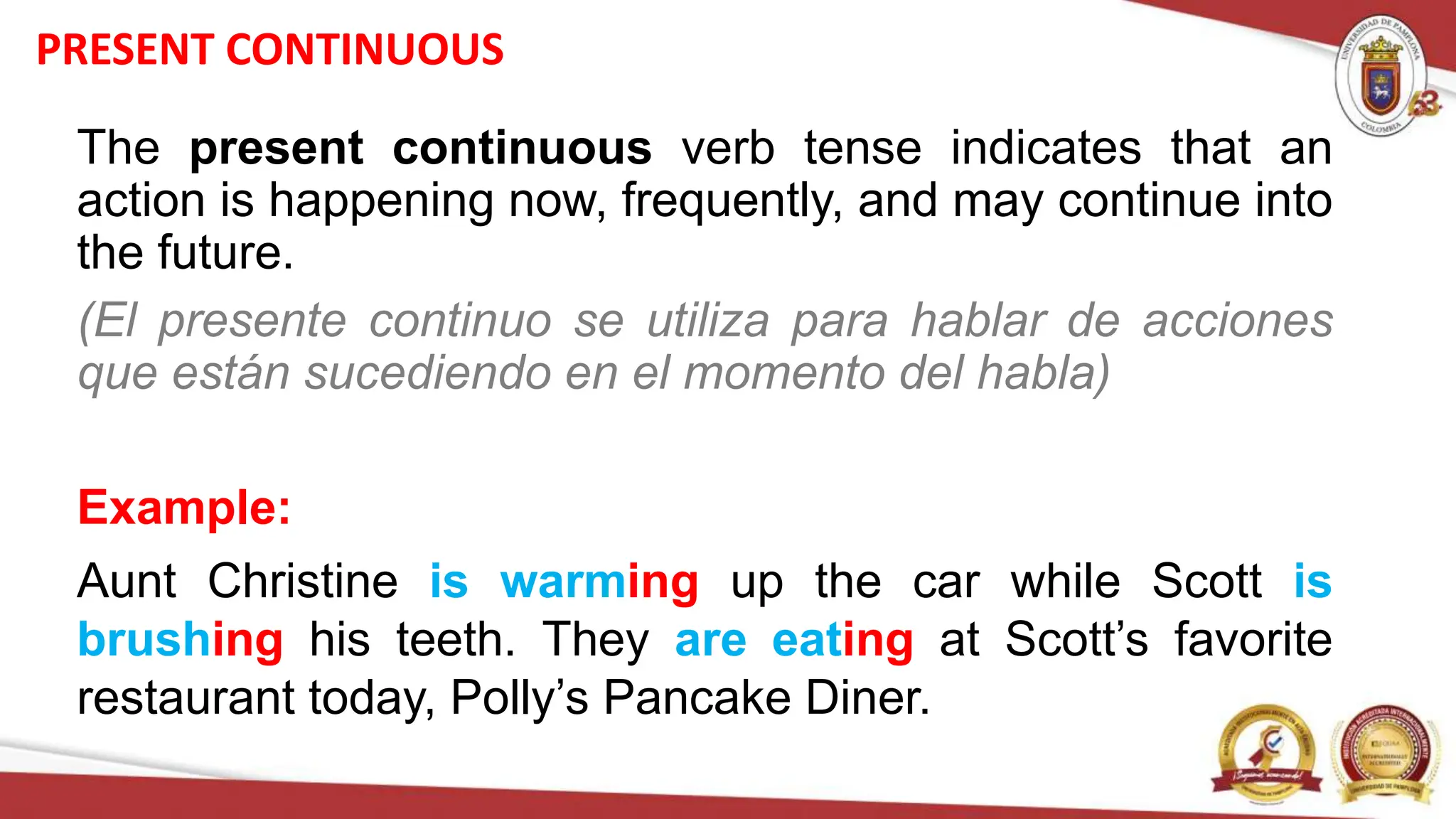 PRESENT CONTINUOUS TENSEXXXXXXXXXXXXXXXXX | PPTX