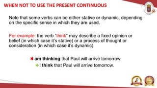 PRESENT CONTINUOUS TENSEXXXXXXXXXXXXXXXXX | PPTX