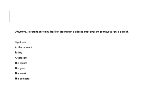 materi present continuous tense kelas 4 Sekolah Dasar .pptx