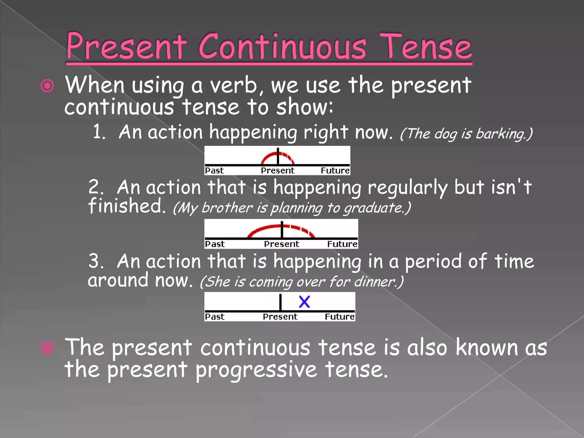Present continuous verbs | PPT