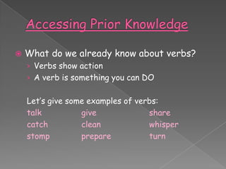 Present continuous verbs | PPTX