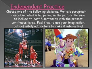 Present continuous verbs | PPT