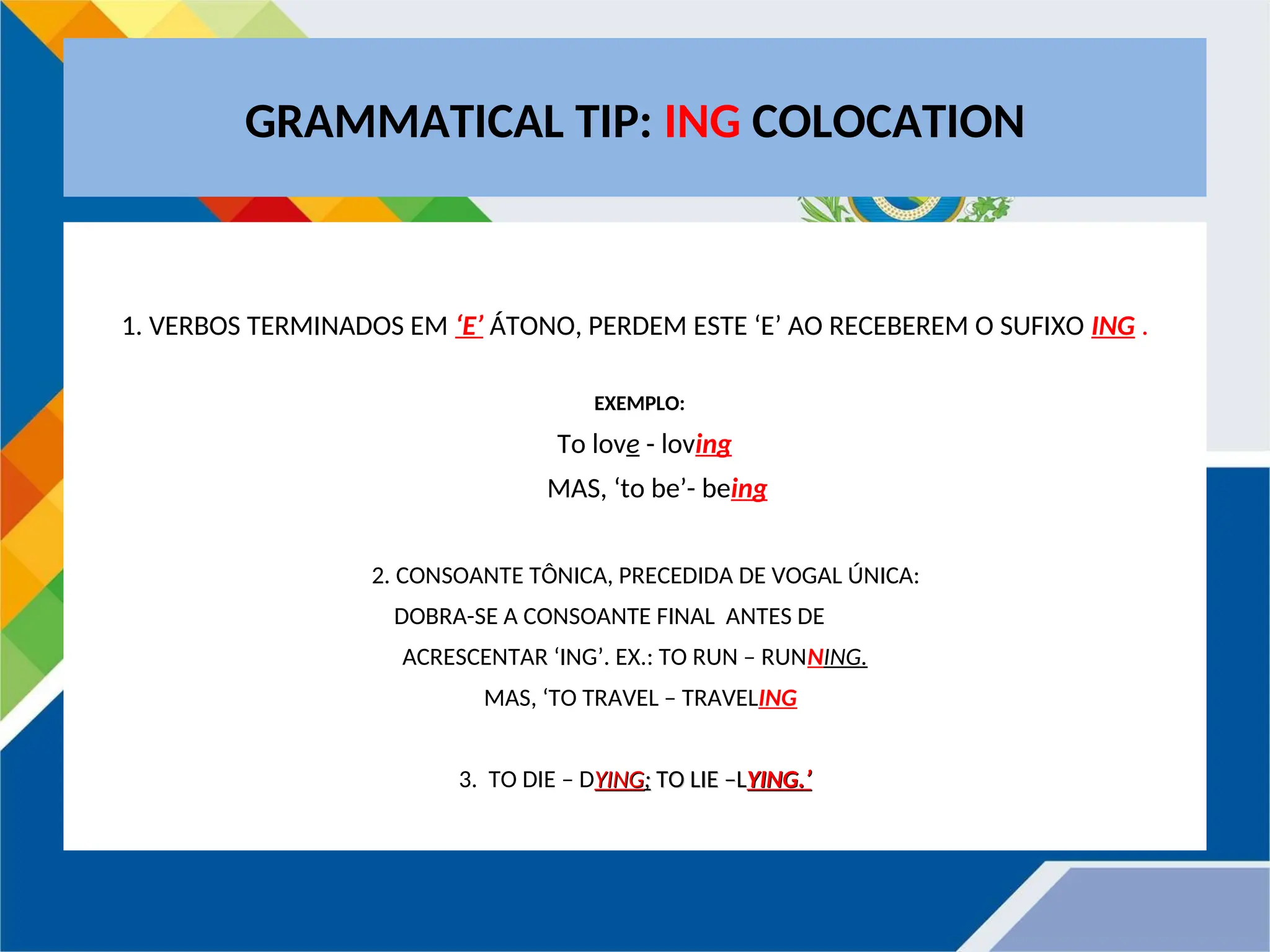 Use of Present Continuous X Simple Present.ppt