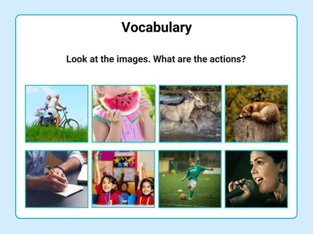 present continuous lesson, exercises and games | PPT