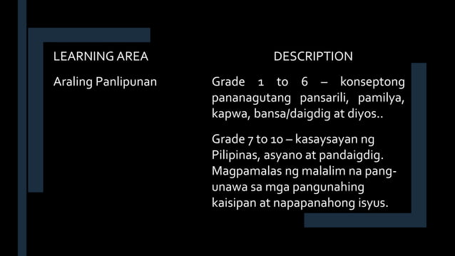 THE ENHANCED BASIC EDUCATION ACT OF 2013 (K TO 12) | PPTX | Secondary ...