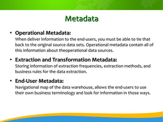 Planning Data Warehouse | PPT