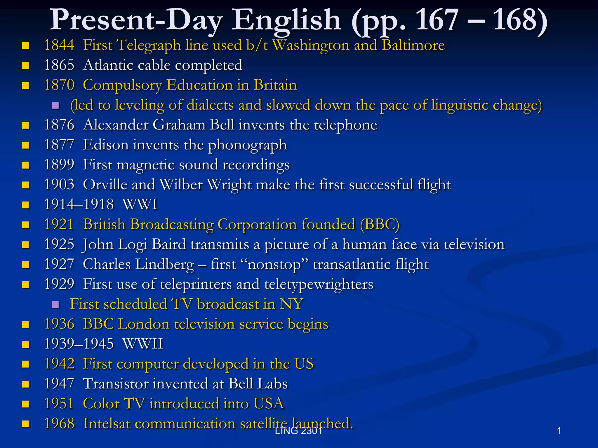 Present day english | PPTX
