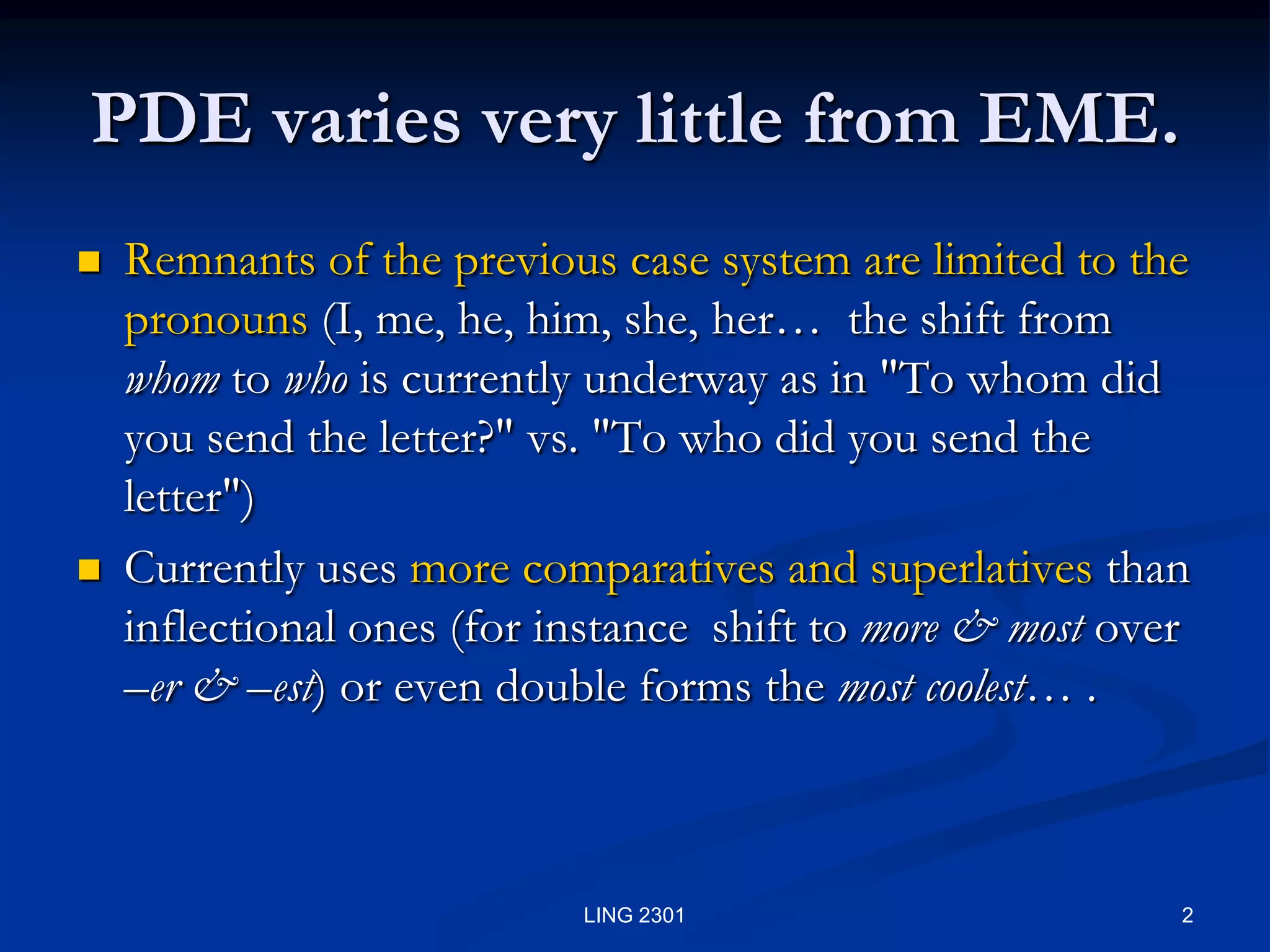 Present day english | PPTX